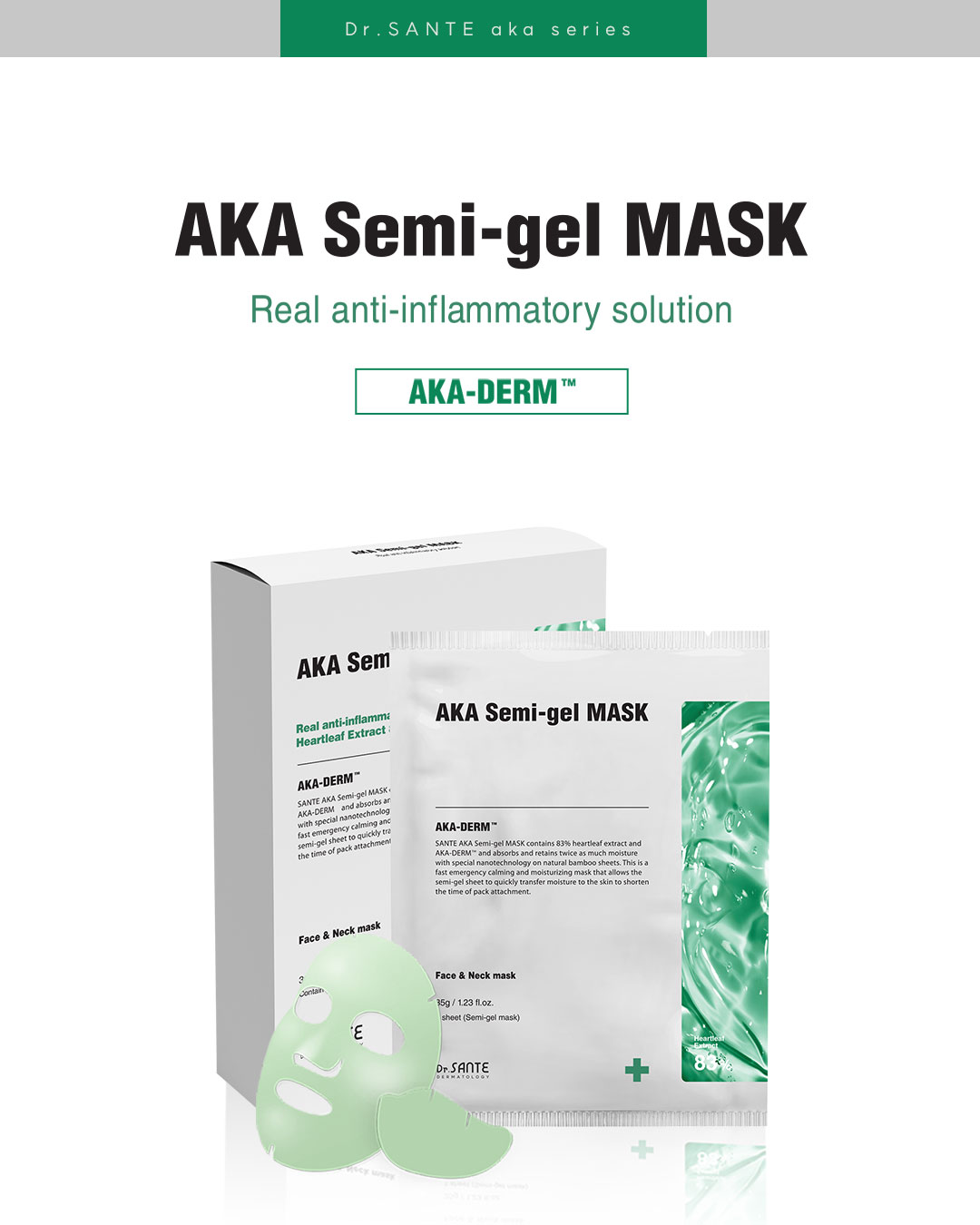 Dr.Sante AKA Semi-gel Mask (33g*5ea) - Beauty From Korea